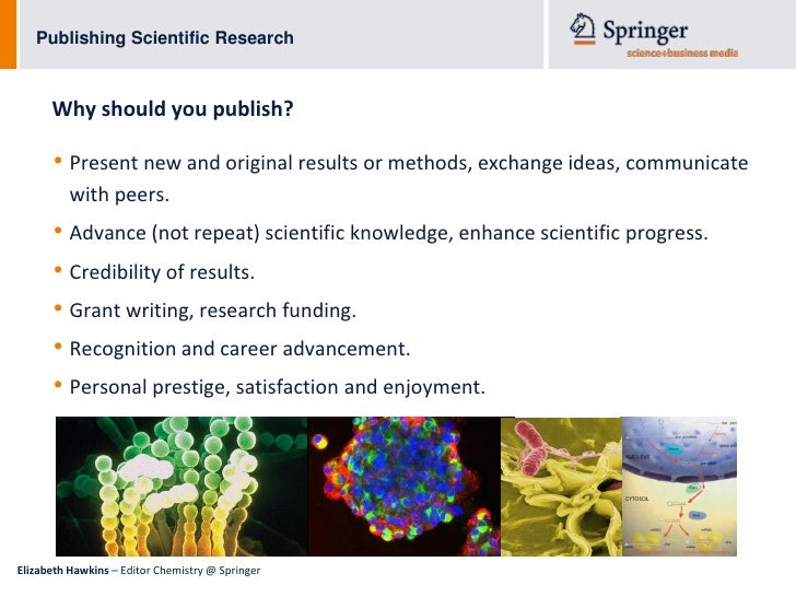 Publishing scientific research