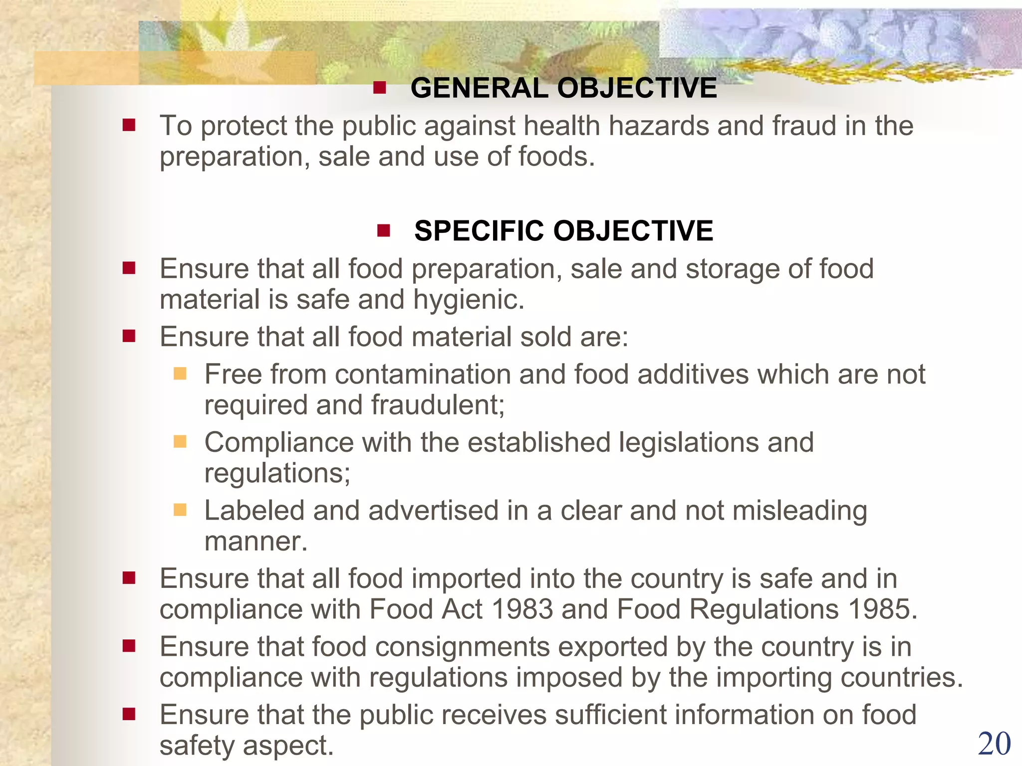 EH 1 Food quality control (8.9.15).pptx | Digestive Disorders ...