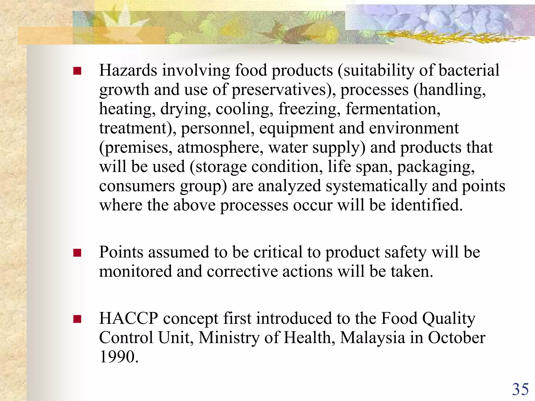 EH 1 Food quality control (8.9.15).pptx | Digestive Disorders ...