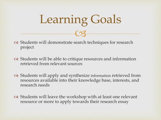 Introduction to English Major Research | PPT