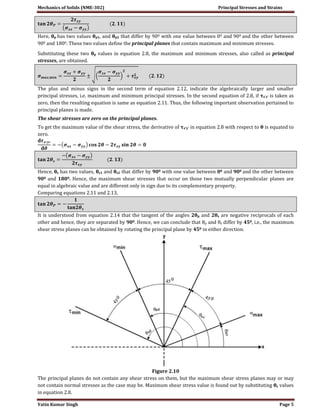 Principal stress | PDF