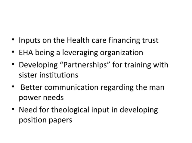 eha presentation | PPT