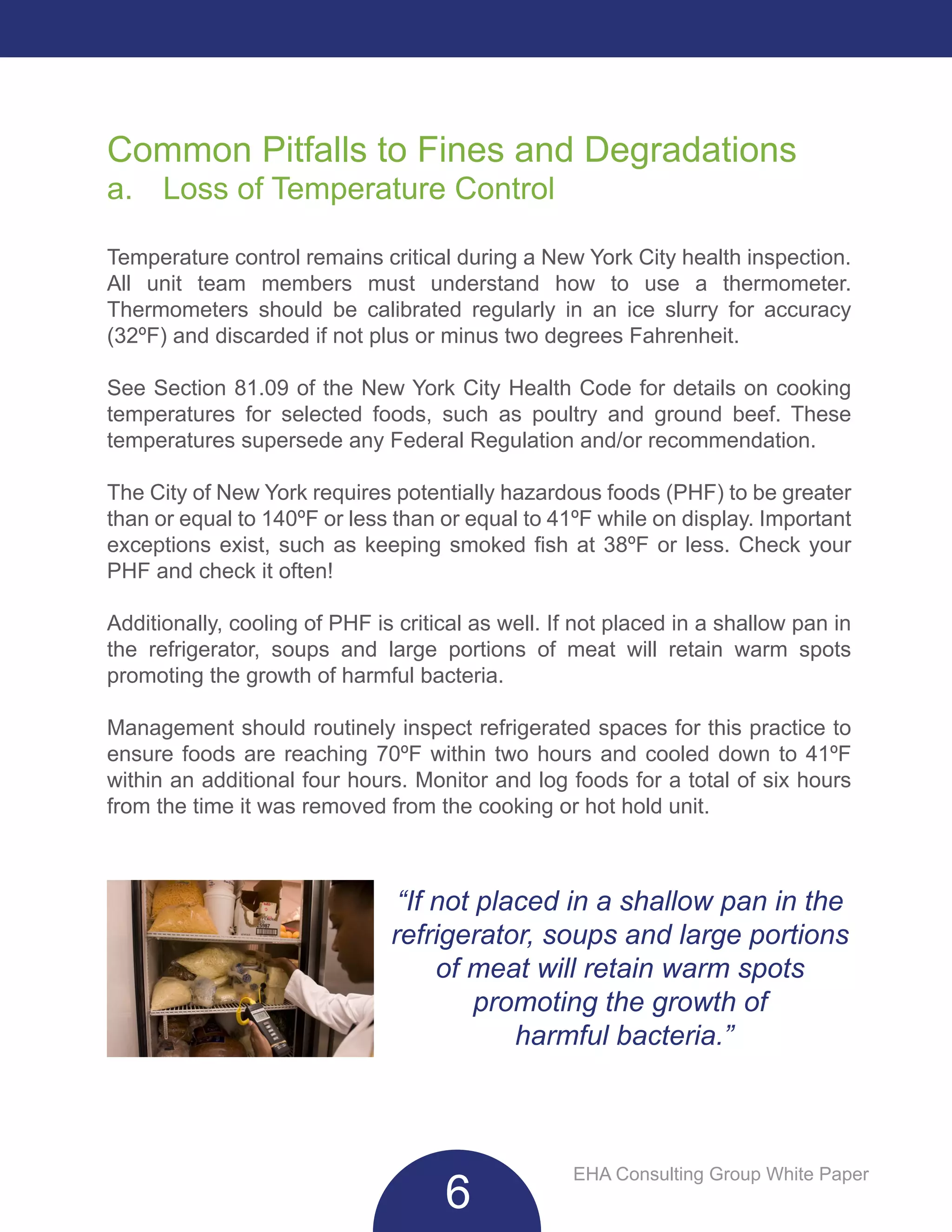 Avoiding Fines & Poor Grades in NYC Health Inspection (White Paper ...