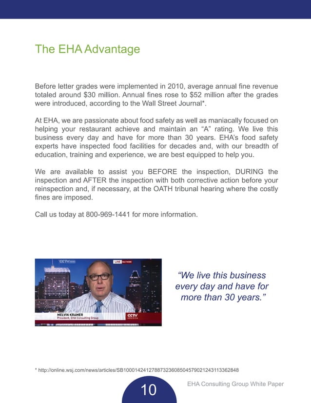 Avoiding Fines & Poor Grades in NYC Health Inspection (White Paper ...