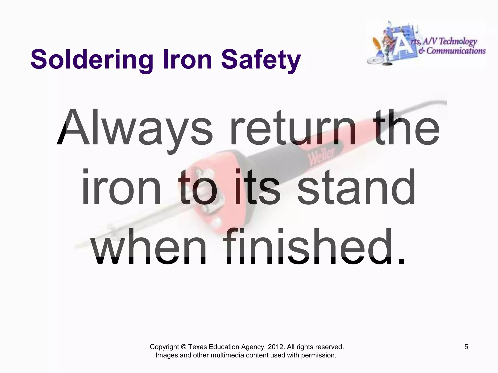 Soldering 101: Safety | PPTX