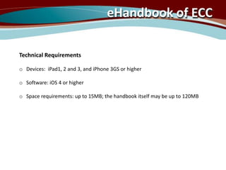 eHandbook ECC | PPT
