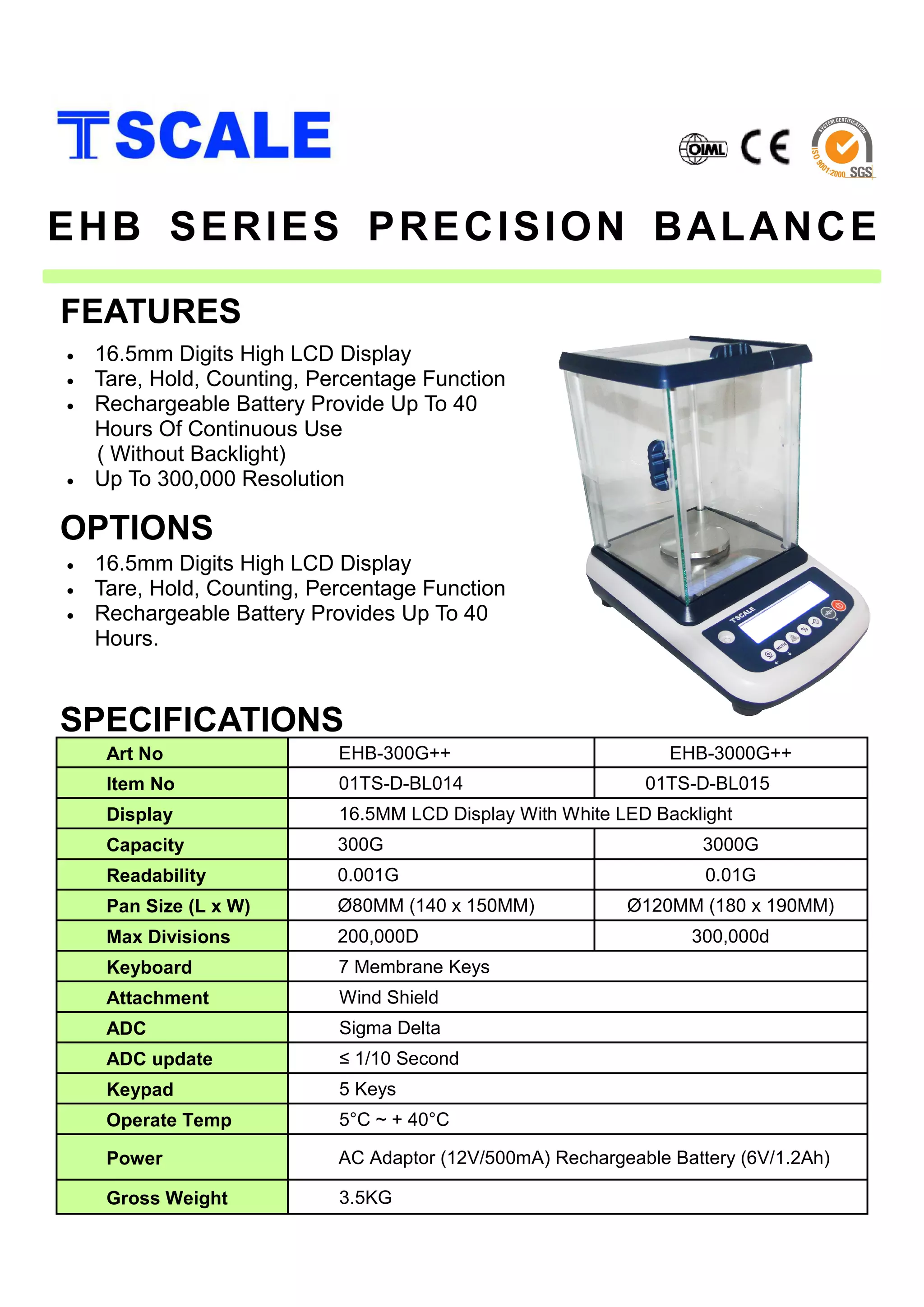 EHB-300G++, EHB-3000G++ | PDF