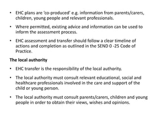 Education, Health and Care Plans Workshop | PPTX