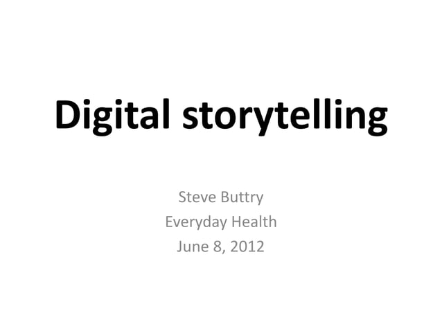 Digital Storytelling Tools | PPTX