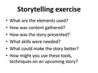 Digital Storytelling Tools | PPTX