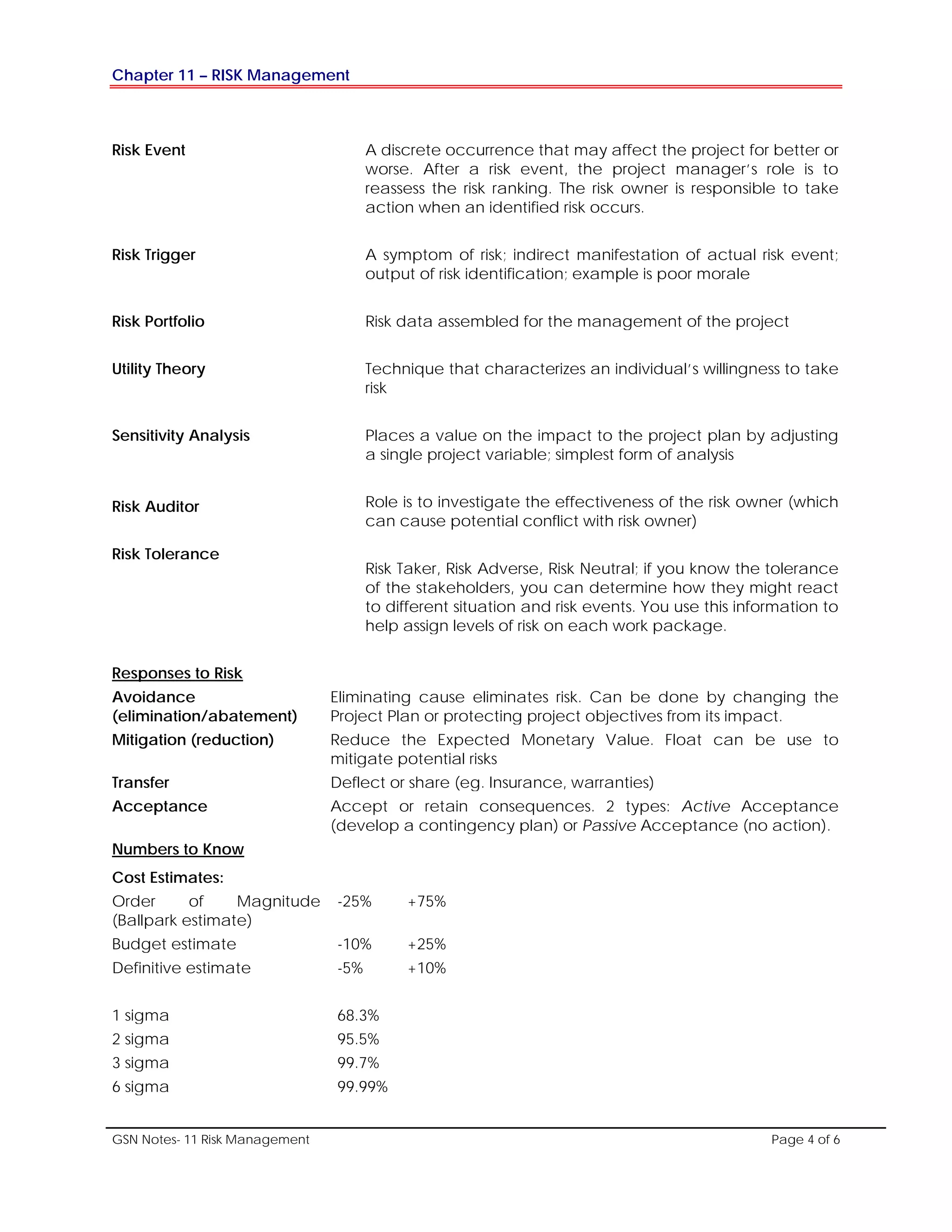 11 risk management | PDF