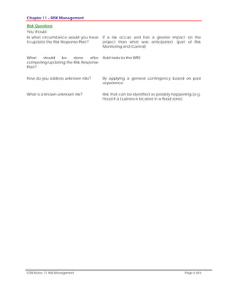11 risk management | PDF