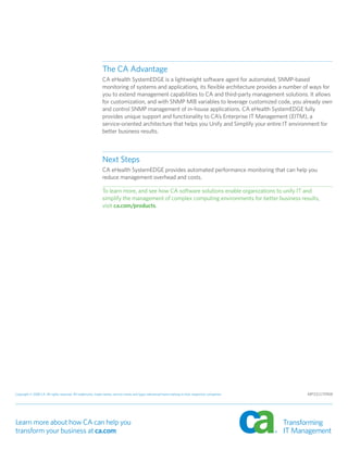 Ehealth systemedge-product-brief-us | PDF | Operating Systems ...
