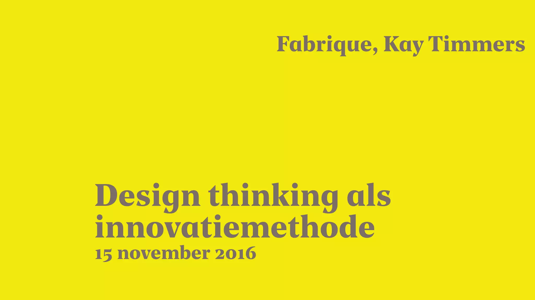 Health-Design thinking als innovatiemethode (E-health convention ...
