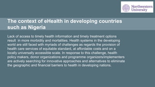 E health in Nigeria Current Realities and Future Perspectives. A User ...