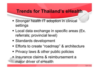 eHealth in Thailand: Status & Trend | PDF | Computer Software and ...