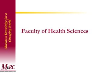 eHealth - Norm Archer | PPT