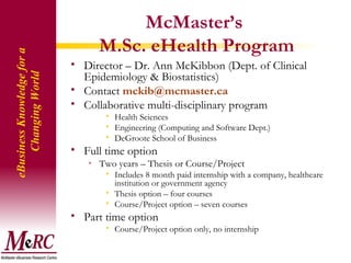 eHealth - Norm Archer | PPT