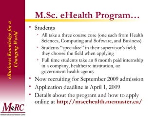 eHealth - Norm Archer | PPT