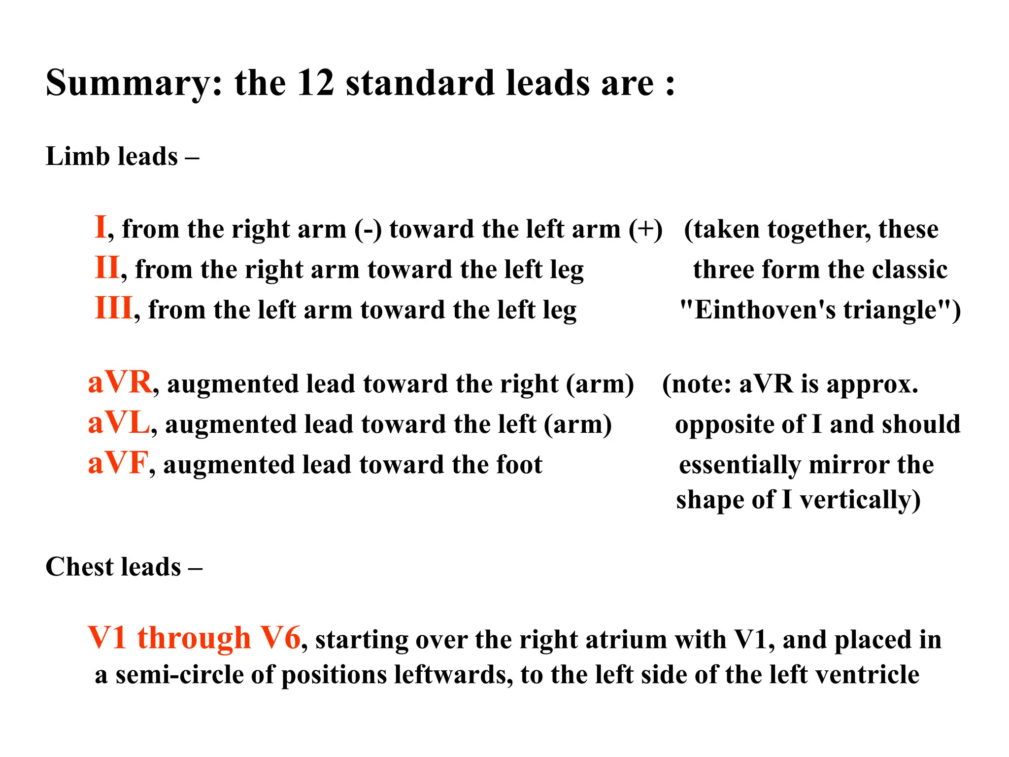 A brief introduction to the standard 12-lead ECG (EKG) | PPT