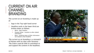 On air channel branding | PPTX