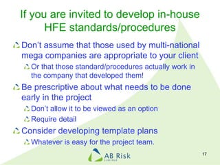 Human Factors Engineering (HFE) at the early phoases of a project | PPT