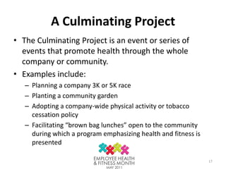 Employee Health and Fitness Month with Diane Hart and Brenda Loube | PDF