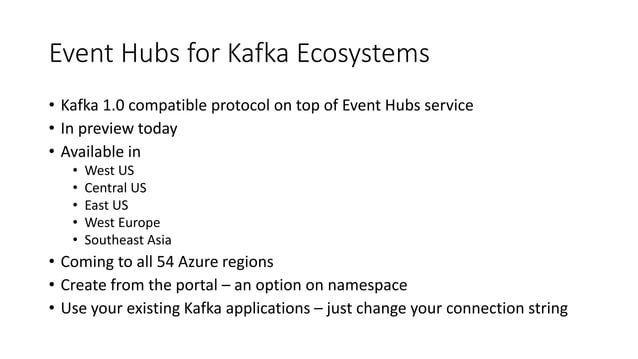 EventHub for kafka ecosystems kafka meetup | PPT