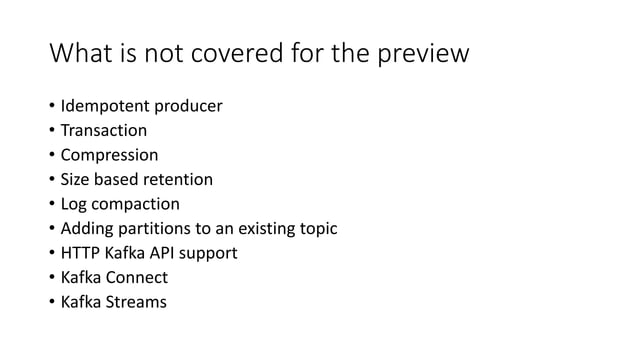 EventHub for kafka ecosystems kafka meetup | PPT