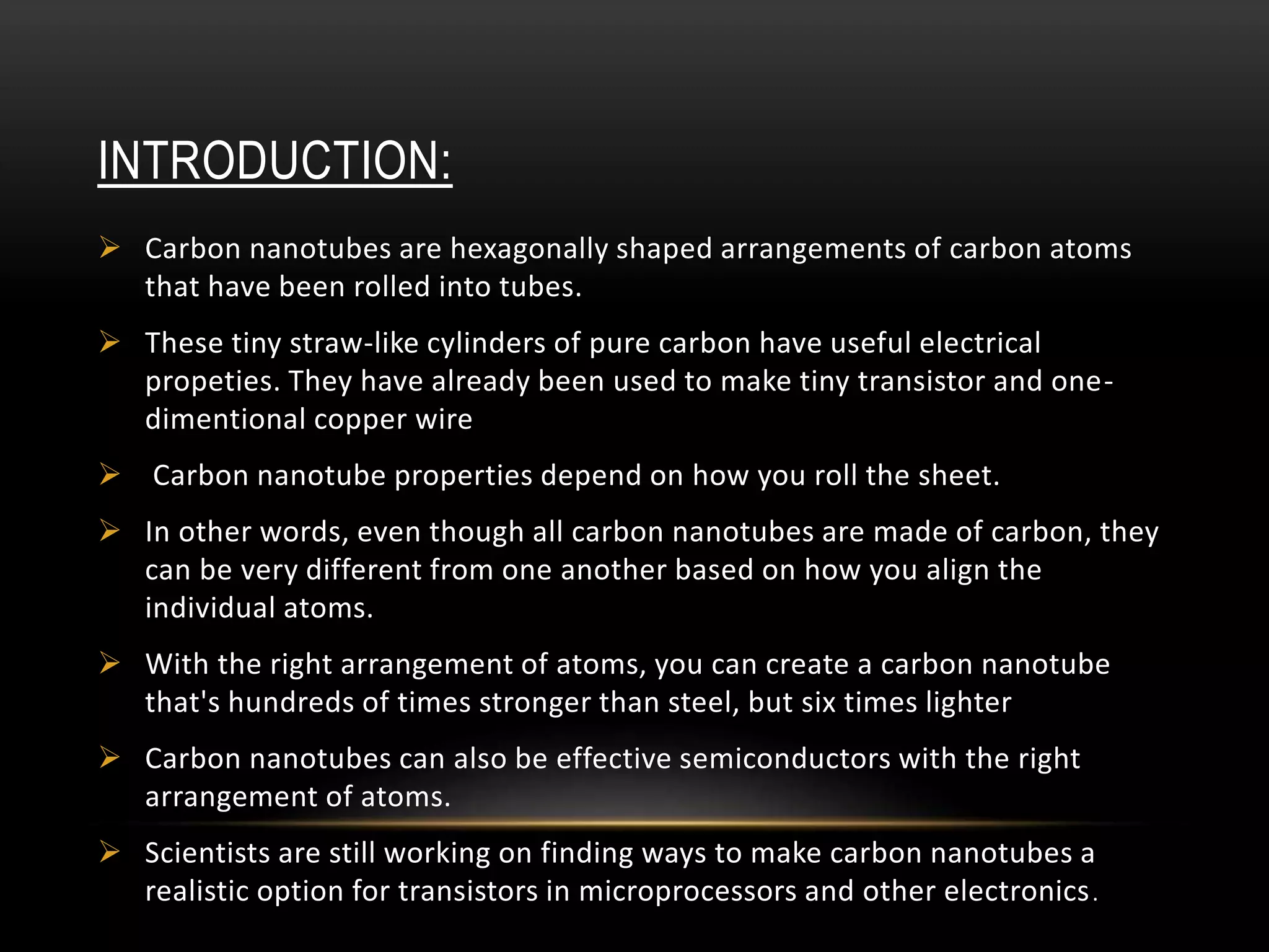 CARBON NANO TUBE -- PREPARATION – METHODS | PPTX