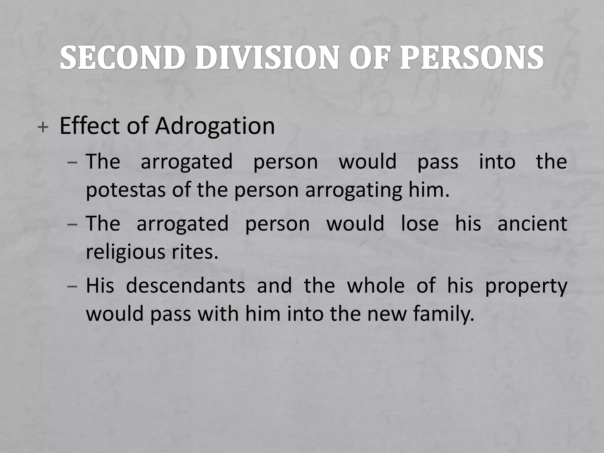 Principles of Roman Law: Law of Persons | PPTX