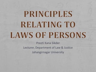 Principles of Roman Law: Law of Persons | PPTX
