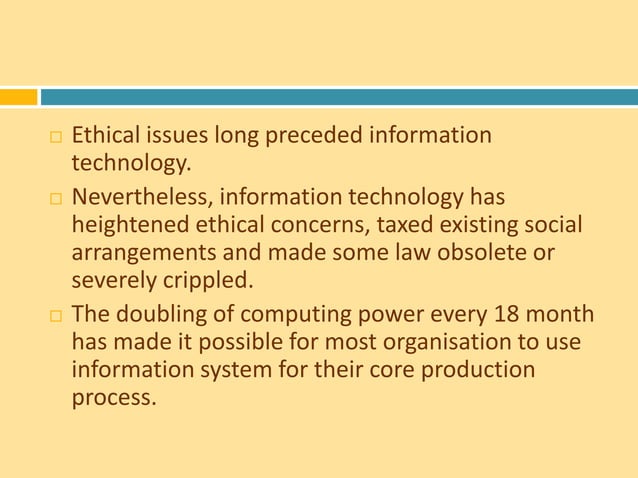 Ehical and social issues | PPTX