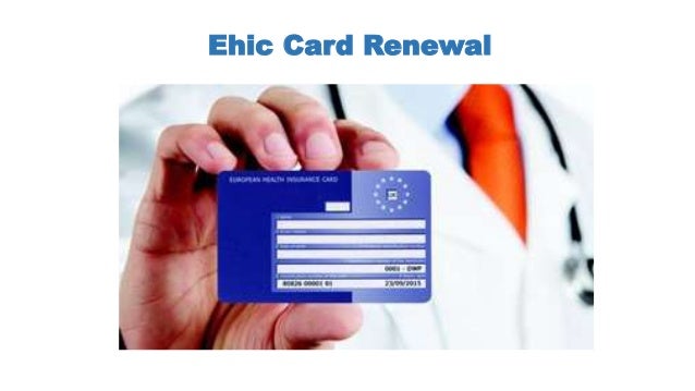 Ehic Card Renewal