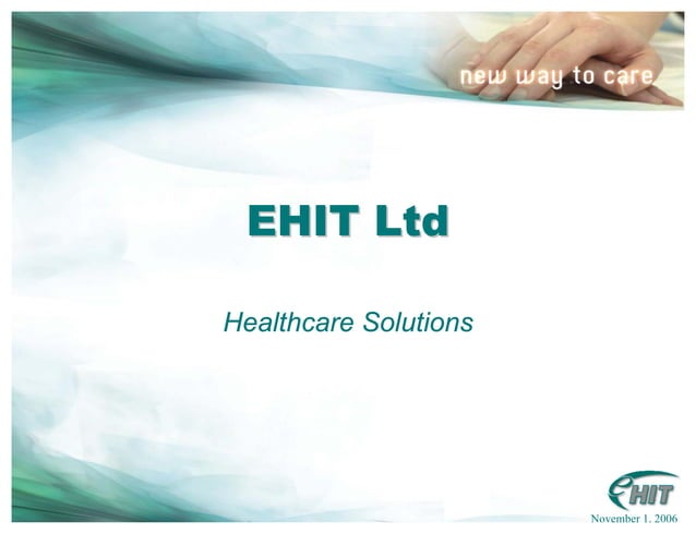 Ehit Ltd Health Gateway | PPT