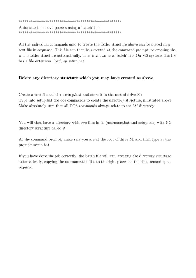 Using the MS Windows Command Line | PDF | Operating Systems | Computer Software and Applications