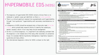 Hypermobile Ehlers-Danlos Syndrome & hypermobility spectrum disorders ...
