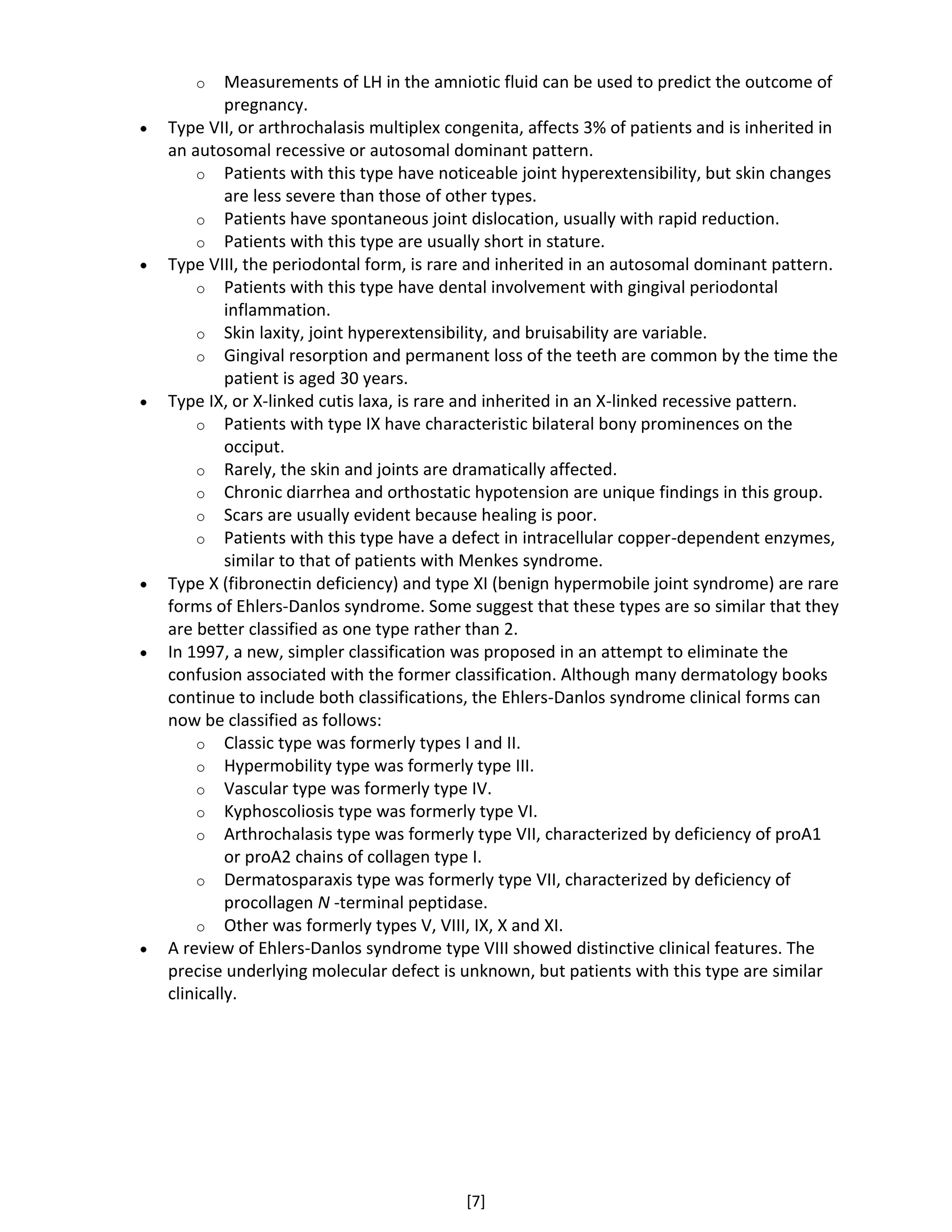 Ehlers Danlos Syndrome | DOCX