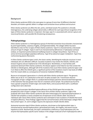 Ehlers Danlos Syndrome | DOCX