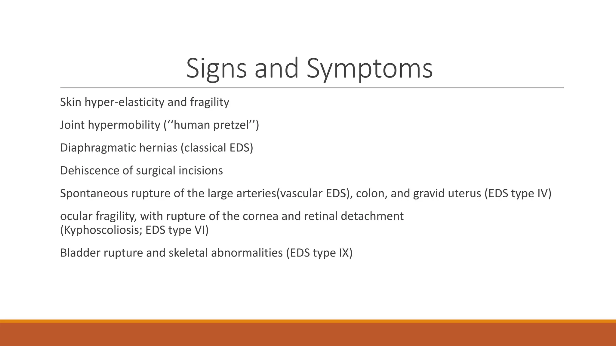 Ehlers danlos syndrome(eds) | PPTX