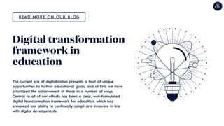 Digital transformation framework in education: 5 key components | PDF ...