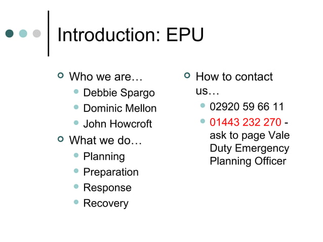 Eho presentation 140806 | PPT