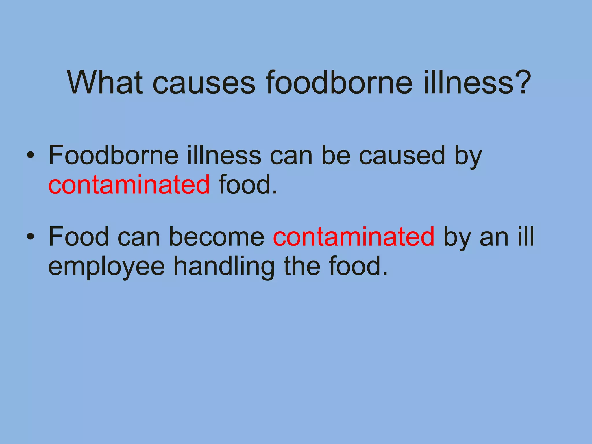 Food Service Employee Health Policy | PPTX