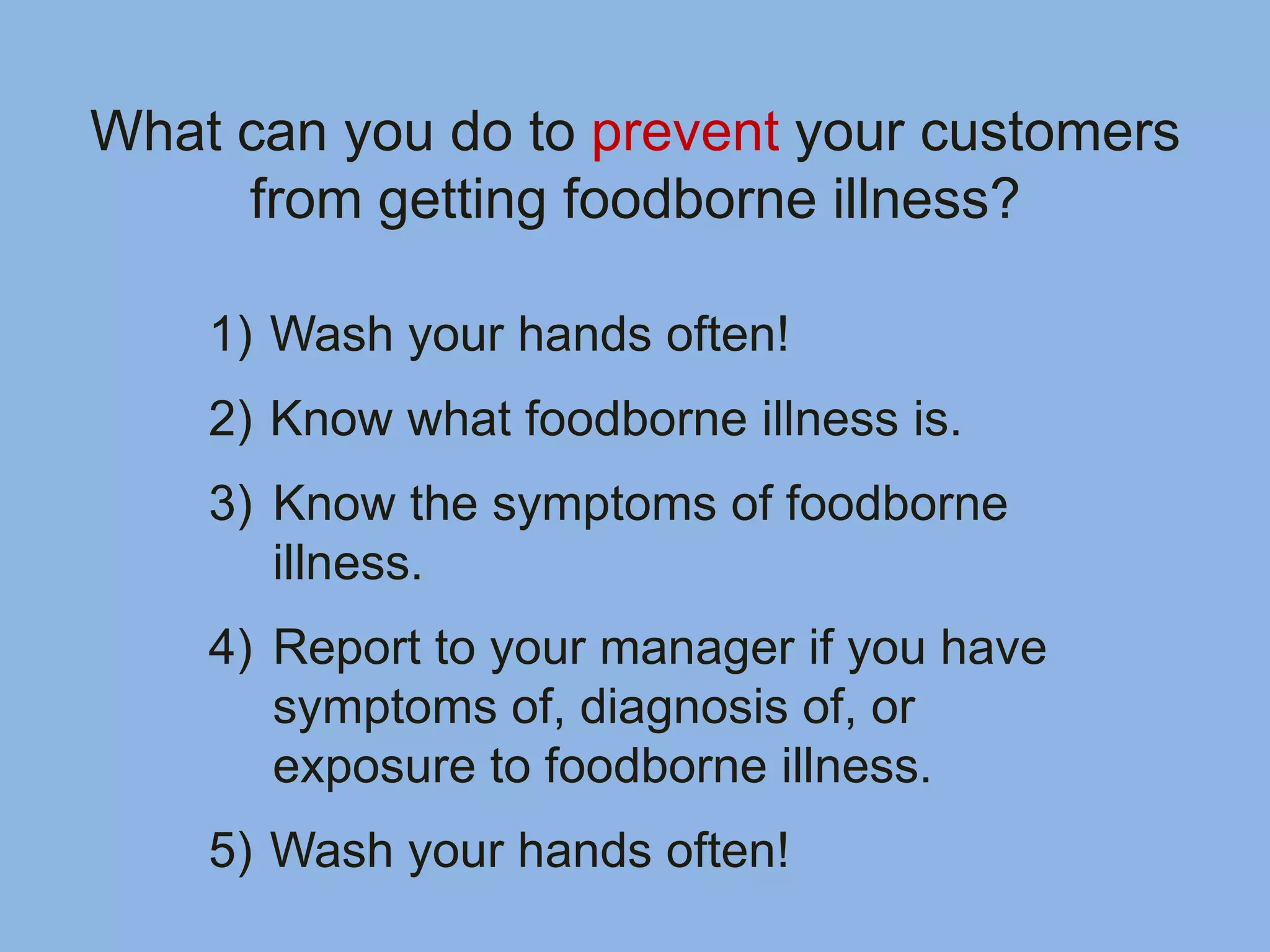 Food Service Employee Health Policy | PPTX