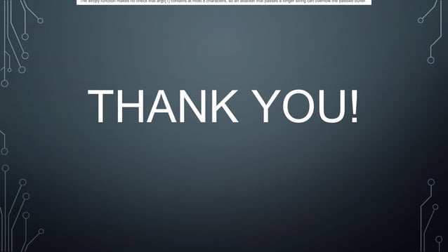 Buffer Overflow Countermeasures, DEP, Security Assessment | PPT