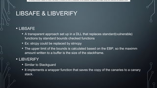 Buffer Overflow Countermeasures, DEP, Security Assessment | PPT
