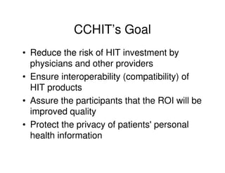 EHR & Healthcare | PPT | Free Download