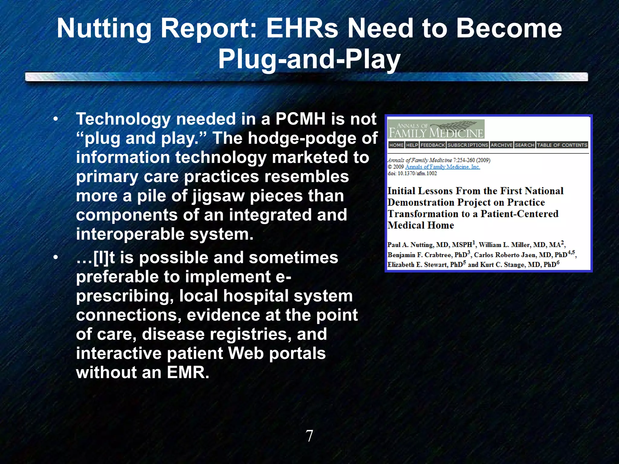 From EMR 1.0 to EHR 2.0 | PPT