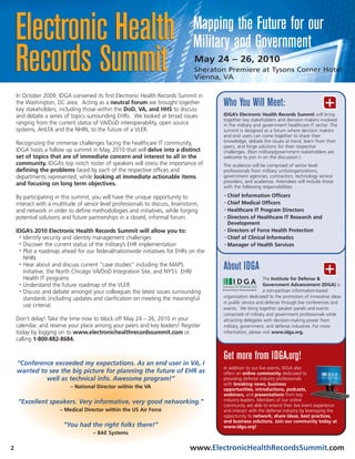 IDGA Electronic Health Records | PDF