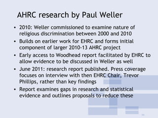 EHRC Religion or Belief Work: Reflections on the Policy Dimension | PPT